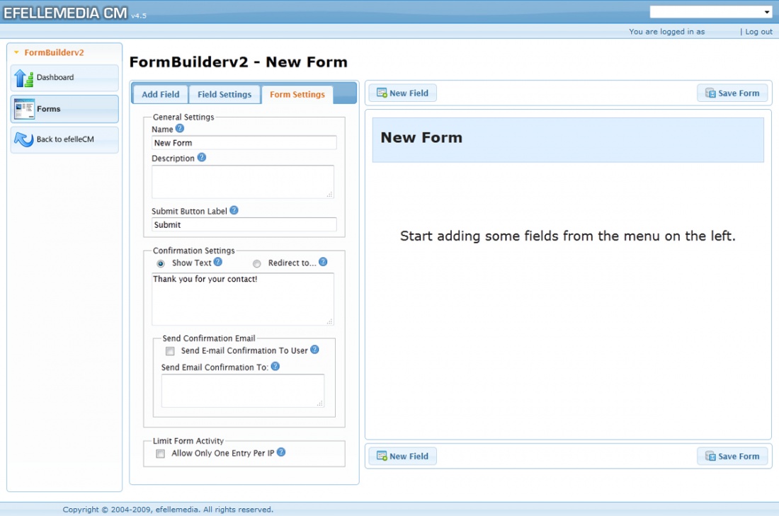 Form Builder (v2) - efelleWiki