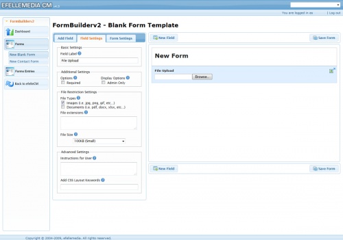 Form Builder (v2) - efelleWiki
