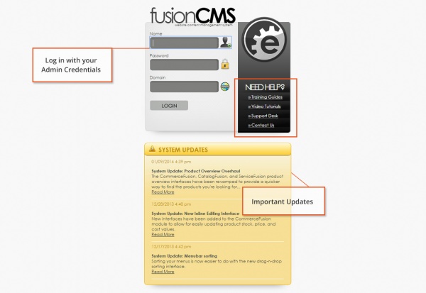 CMS Login - efelleWiki